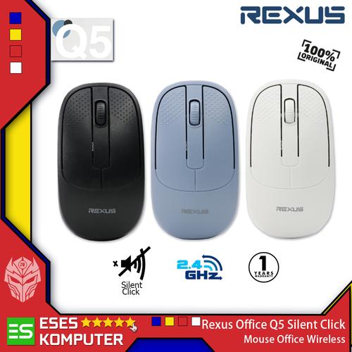 Jual Mouse Rexus Q5 Wireless | Silent Click Office Mouse - Putih - Kota ...