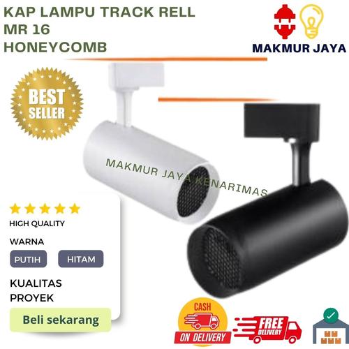Jual Kap Lampu Sorot Track Rell MR16 Kosongan Rell Kosongan honeycomb ...