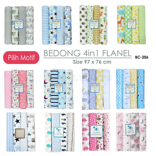 Jual BABY LEON Bedong Bayi Selimut Bayi FLANEL BC-206 - COSMIC SAFARI ...