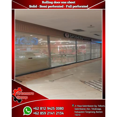 Jual Rollingdoor one sheet full perforated - Kab. Tangerang - ARTOMORO_GROUP | Tokopedia