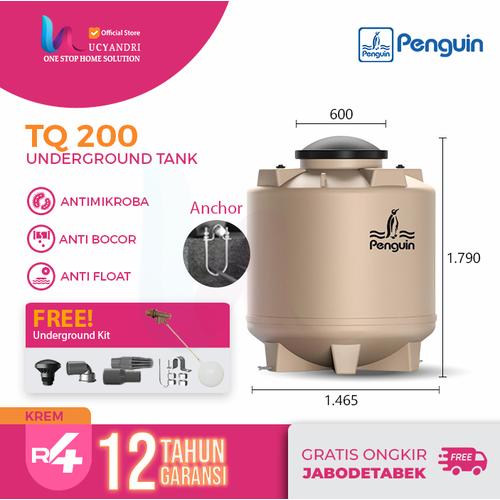 Jual Tangki Tandon Toren Air Undergroud Penguin TQ 200 PREMIUM - Cream ...