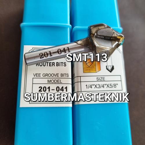 Jual MATA PROFIL ACP MATA ROUTER V GROOVE 19MM 1/4" x 3/4" 201-041 ...