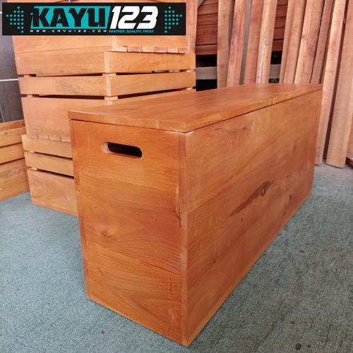 Jual Wooden Crate 90x25x40 cm Kotak Kayu Box Peti Tempat Penyimpanan ...