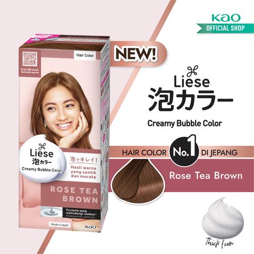 Promo Liese Bubble Hair Color Foam Rose Tea Brown - Cat Rambut ...
