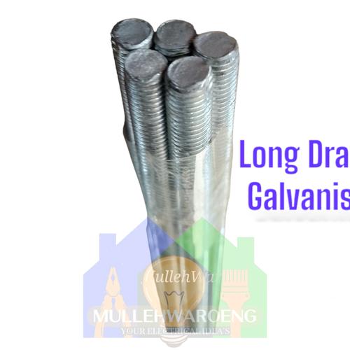 Jual LONGDRAT M10 GALVANIS/ AS ROD LONG DRAT 10 MM X 1 METER GALVANIZ ...