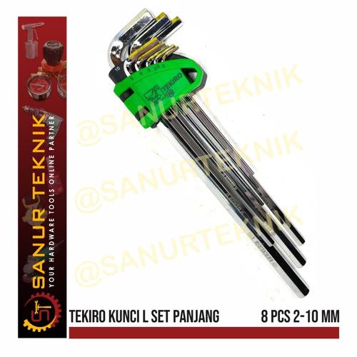 Jual Kunci L SET PANJANG / Hex Key LONG SET TEKIRO 8 PCS 2-10mm ...