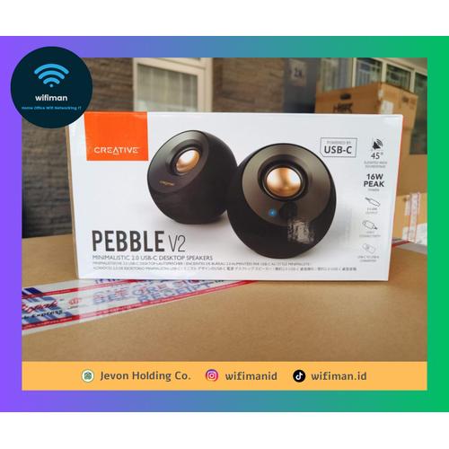 Jual Creative Labs Pebble V2 Speaker 2.0 USB C Dekstop PC Hitam Black ...