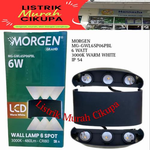 Jual Morgen Wall Lamp Lampu Sorot Dinding 6 Spot 6 Watt MG-GWL6SP06PBL ...