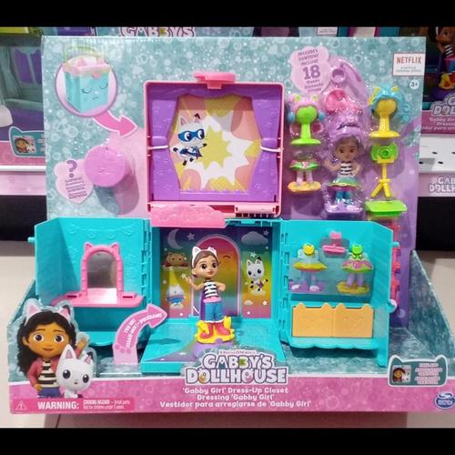 Jual Mainan Gabby Dollhouse Gabby Girl Dress up Closet Original Spin ...