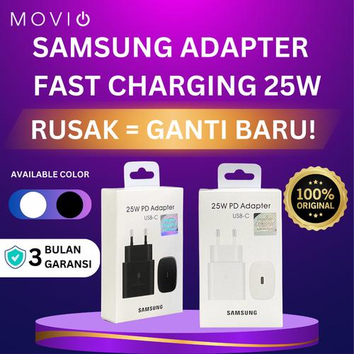 Jual SAMSUNG USB C POWER ADAPTER 25 WATT ORIGINAL - Putih - Jakarta ...