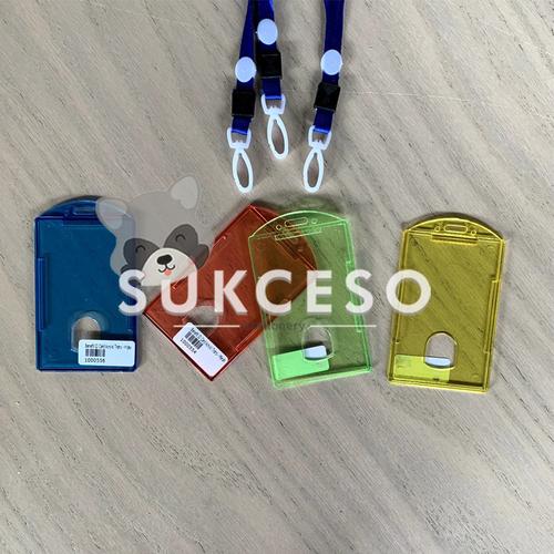 Jual Benefit ID Card Acrylic Transparant / Name Tag Akrilik Colors ...