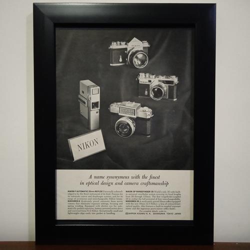 Jual Iklan Lawas NIKON F - Hiasan Dinding Pajangan Kamera 35mm Vintage ...