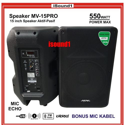 Jual Speaker Aktif-Pasif MPV 15 inch 15 in 1 pasang/ 2 unit MIC,Bluetooth - Jakarta Barat ...