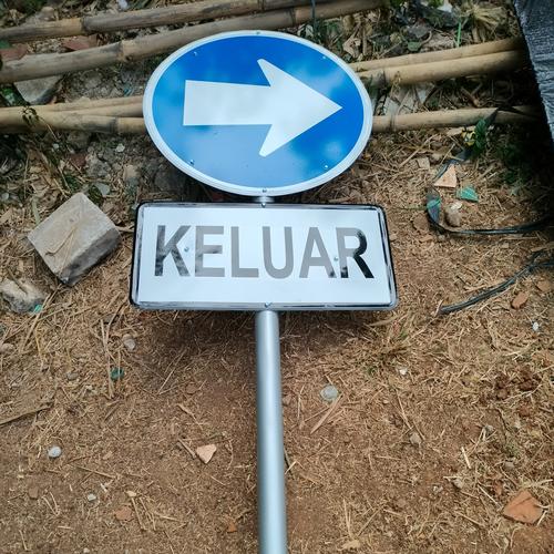 Jual Rambu Custom + Tiang Tanam - Kota Depok - Rambu Murah | Tokopedia