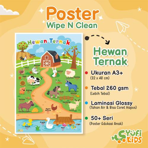 Jual Poster Edukasi Anak Mengenal Hewan Ternak - Kab. Sleman ...