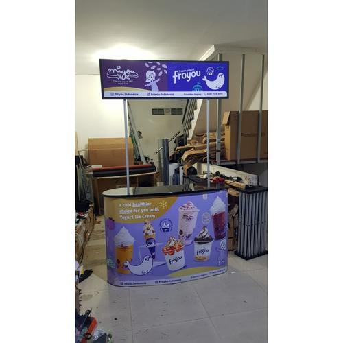 Jual Pop up counter meja pameran with header plang nama - Jakarta Barat ...