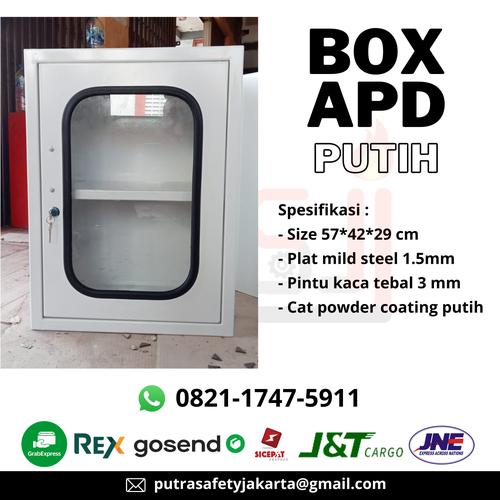 Jual BOX APD PUTIH KOTAK SIMPAN ALAT SAFETY P3K SIZE 57X42X29 CM JKT ...