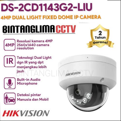 Jual HIKVISION IPCAM DS-2CD1143G0-I 4MP INDOOR / IP CAMERA DS-2CD1143GO-I - 1143GO-I - Jakarta ...
