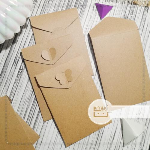 Jual Amplop Uang Kartu Nama Kraft Hitam Polos Kecil Rustic Vintage ...