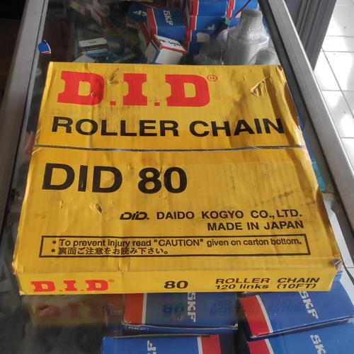 Jual RANTAI RS 80-1 DID JAPAN ROLLER CHAIN 80 SINGLE - Kota Bandung ...
