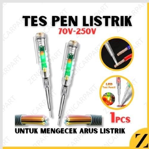 Jual Tespen Lampu Dual LED Testpen Indicator Test Pen Obeng Tes Kabel ...