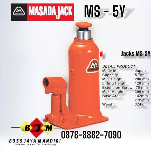 Jual Dongkrak Botol 5 ton Masada | Hydraulic botol jack 5Ton Masada ...