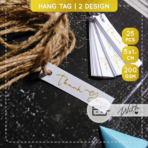 Jual Label Hang Tag Thank You Gold Emas Packaging Gift Hampers Wrapping ...