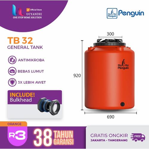 Jual Toren Air 300 L Tandon Tangki Tanki Penguin TB 32 Plastik Original ...