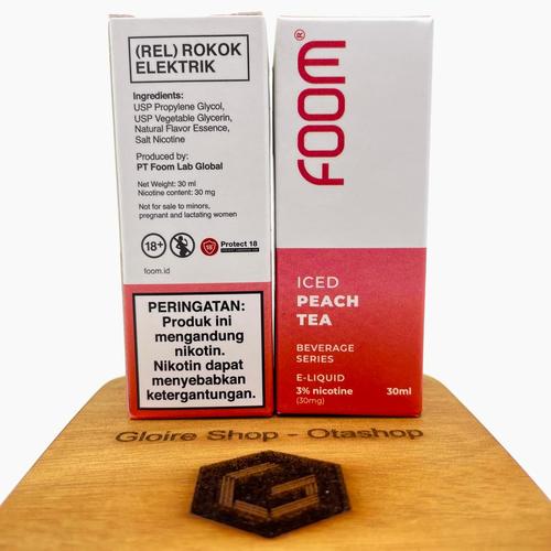 Jual SALT - Foom Iced PEACH Tea Series 30ml 30mg Liquid Pods by Foom ...