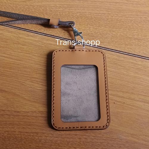 Jual name tag kulit asli polos dompet id card - Kab. Garut - Trans ...