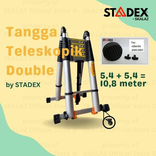 Jual Stadex Tangga Teleskopik 10.8m double Aluminium - Jakarta Pusat - BERKAH_OTO | Tokopedia