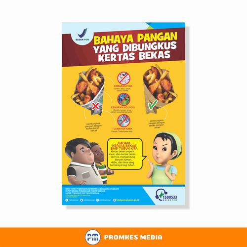 Jual Poster Bahaya Pangan dibungkus Kertas Bekas - Kota Yogyakarta ...