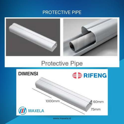 Jual Cover Pipa AC / protective pipe rifeng uk 1 meter putih - Jakarta ...