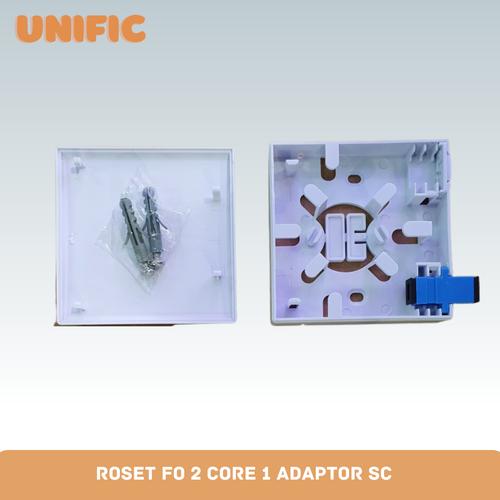 Jual ROSET 2 CORE ADAPTOR SC / Roset FO FTTH Fiber Optic logo telkom ...