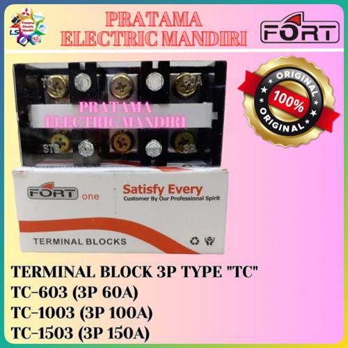 Jual FORT TERMINAL BLOCK BLOK TC-1003 TC1003 TC 1003 3 POLE 3P 100A ...