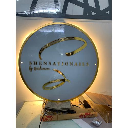 Jual Papan Nama Kantor-Custom Logo Perusahaan-Signage Logo Acrylic ...