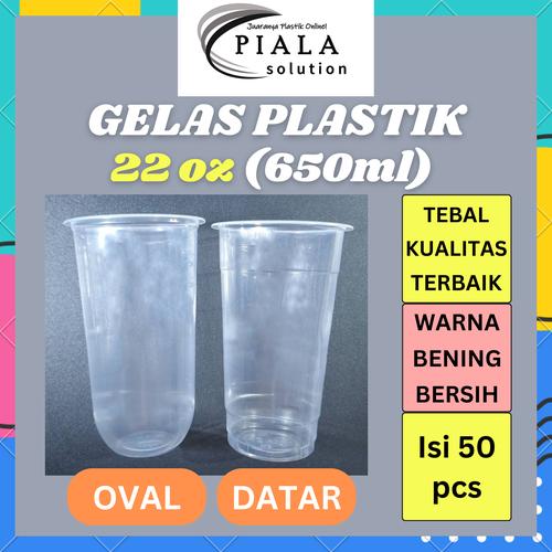 Jual Gelas Plastik 22 Oz Merak| Cup Thai Tea | Gelas Plastik Tebal ...