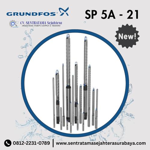 Jual Pompa Air Grundfos Submersible Deepwell SP 5A-21 (3 phase) + RESIN ...