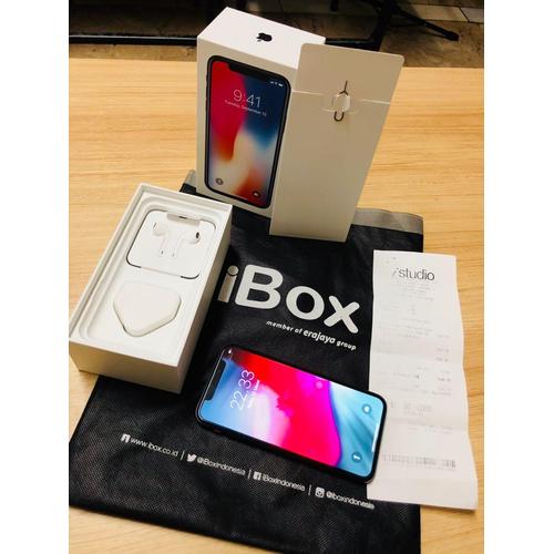 Jual iPhone X 256GB 64GB Garansi Resmi Second Fullset Black White - Not ...
