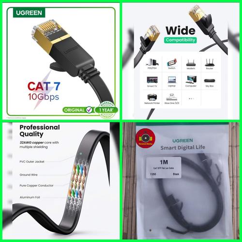 Jual UGREEN 11260 NW106 Ethernet Cable internet LAN RJ45 1M Male CAT7 ...
