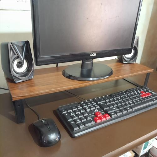 Jual LUXURY Monitor Stand Kaki Besi Desk Organizer Meja Rak Komputer ...