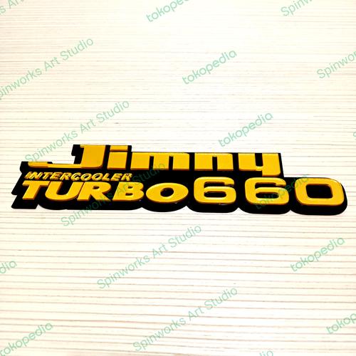 Jual Emblem Jimny Turbo 660/Emblem akrilik/Emblem Mobil/Emblem mobil ...