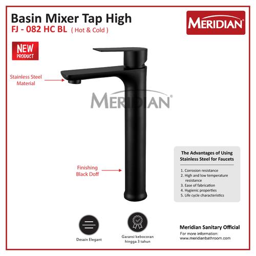 Jual Kran Wastafel Meridian FJ 082 HC (BLACK) - Jakarta Barat ...