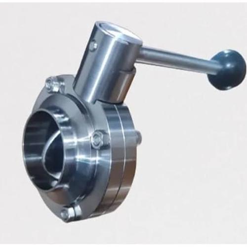 Jual Butterfly Valve Sanitary Koneksi Las Stainless Steel 304 316 - 1/2 ...