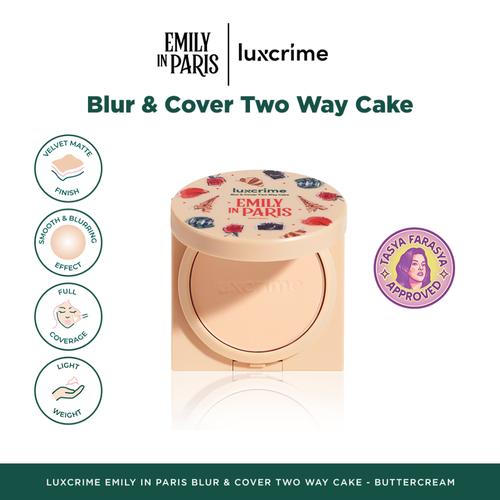 Jual [BUNDLE] Luxcrime Emily in Paris Blur & Cover Two Way Cake+Brow ...