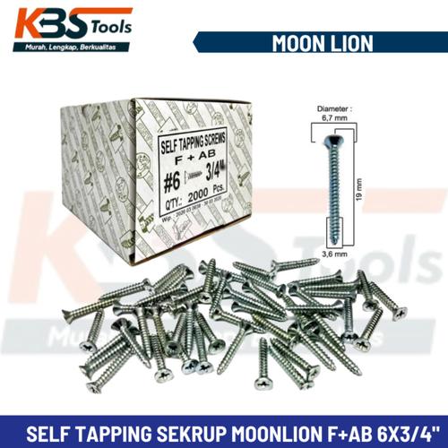 Jual FAB Sekrup Tapping 6 x 3/4" MOONLION - Skrup 2 cm Mebel Moon Lion ...