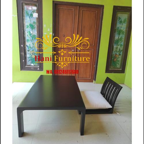 Jual meja makan lesehan jepang kursi 1 || meja makan lesehan minimalis ...