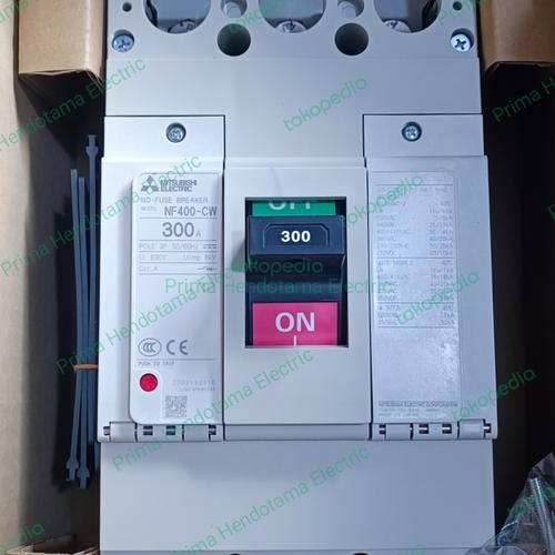 Jual MCCB NFB Breaker Mitsubishi NF400-CW NF400CW 400CW 300A 3P 300A/3P ...