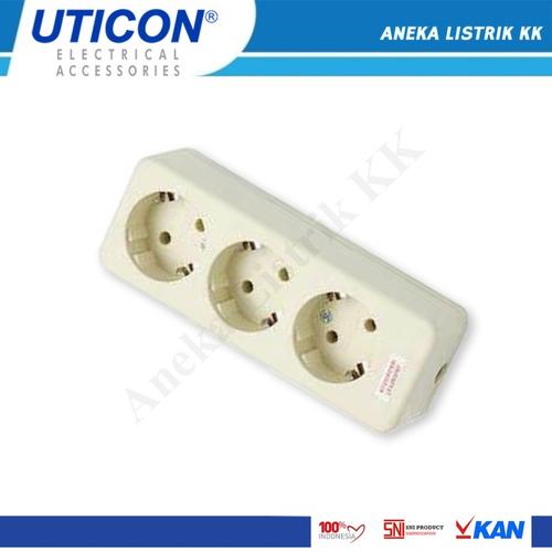 Jual UTICON STOPKONTAK ARDE 3 LB3 COLOKAN TERMINAL LUBANG LB 3 isi 3 ...