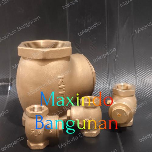 Jual Check Valve KITZ 1/2" Inch Kuningan / Klep Tabok Kuningan Kitz Ori ...